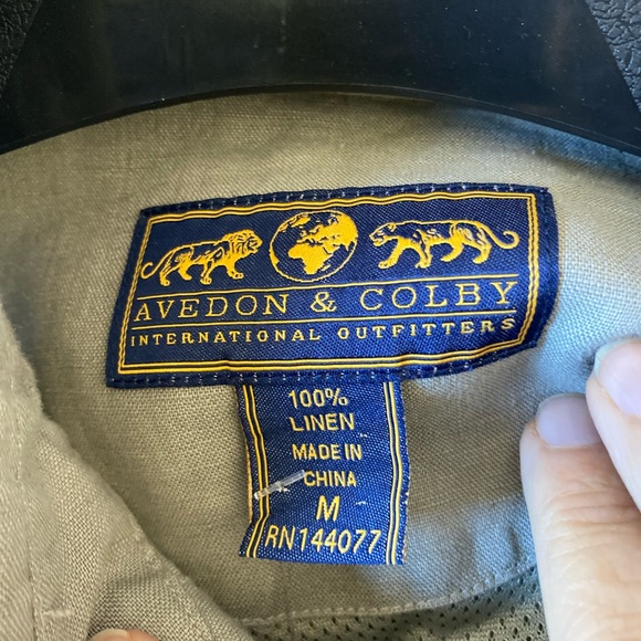 Avedon & Colby | Shirts | Avidon Colby Signature Field Shirt In Linen ...